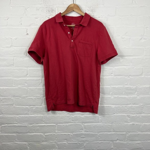 J. Crew | Shirts | J Crew Pique Mens Regular Fit Polo Shirt Stretch ...